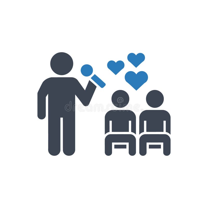 Public Speaking Icon stock vector. Illustration of microphone - 361910959