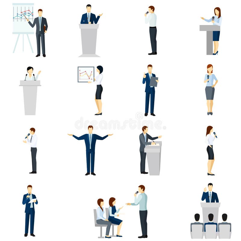 Vector Icons Public Speaking Stock Illustrations – 449 Vector Icons ...