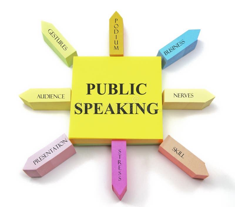 Speech Word Microphone Cord Public Speaking Presentation Stock ...