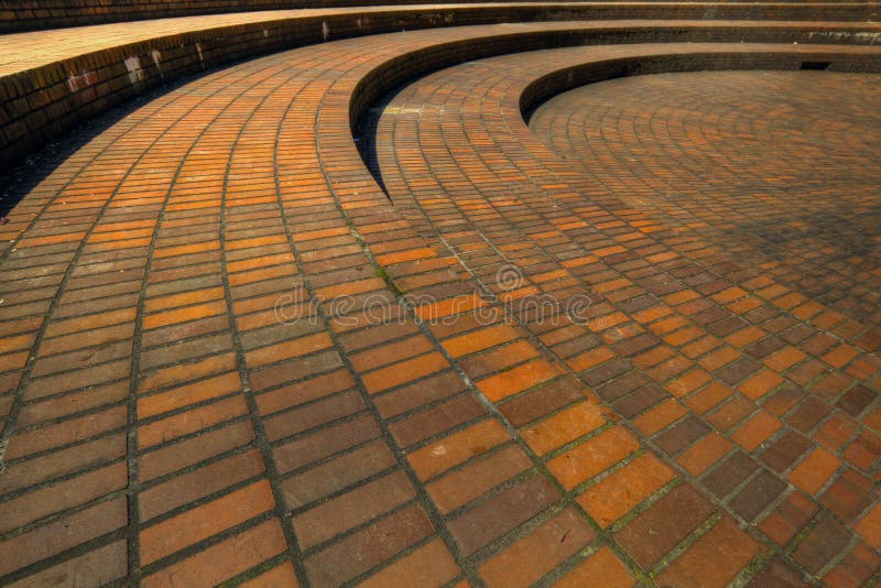 Public Square Brickwork stock image. Image of circular - 14252357