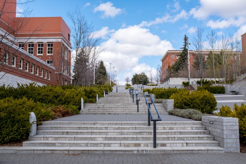 Stairs Lead To a Courthouse in the State of Colorado Stock Image ...