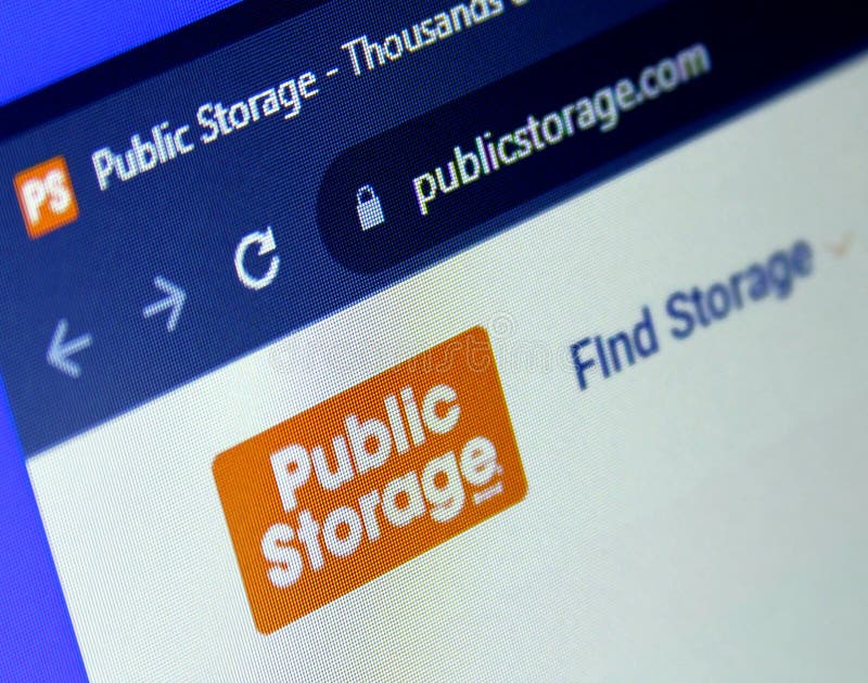 Public Storage Real Estate Company Editorial Image - Image of ...