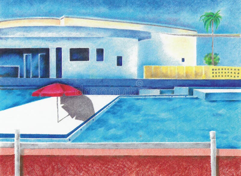 Public swimming pool stock illustration. Illustration of sport - 10849919