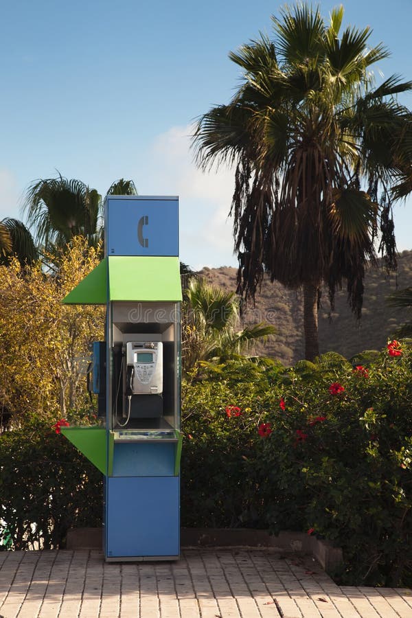 Public Telephone Booth in Spain Stock Image - Image of phonebox, nature ...