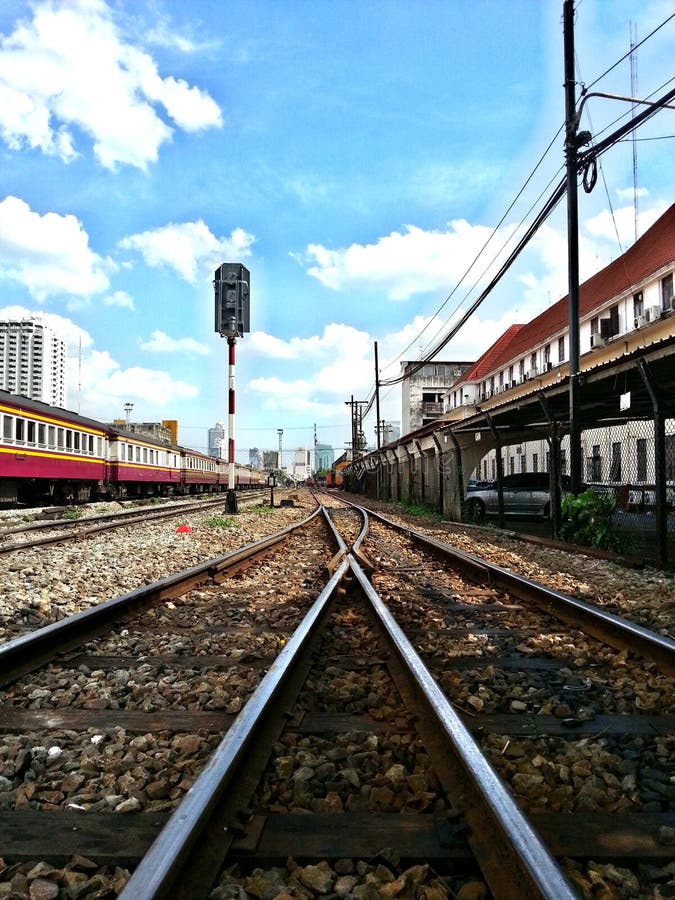 Public Thai Railway stock image. Image of railing, steel - 46455585