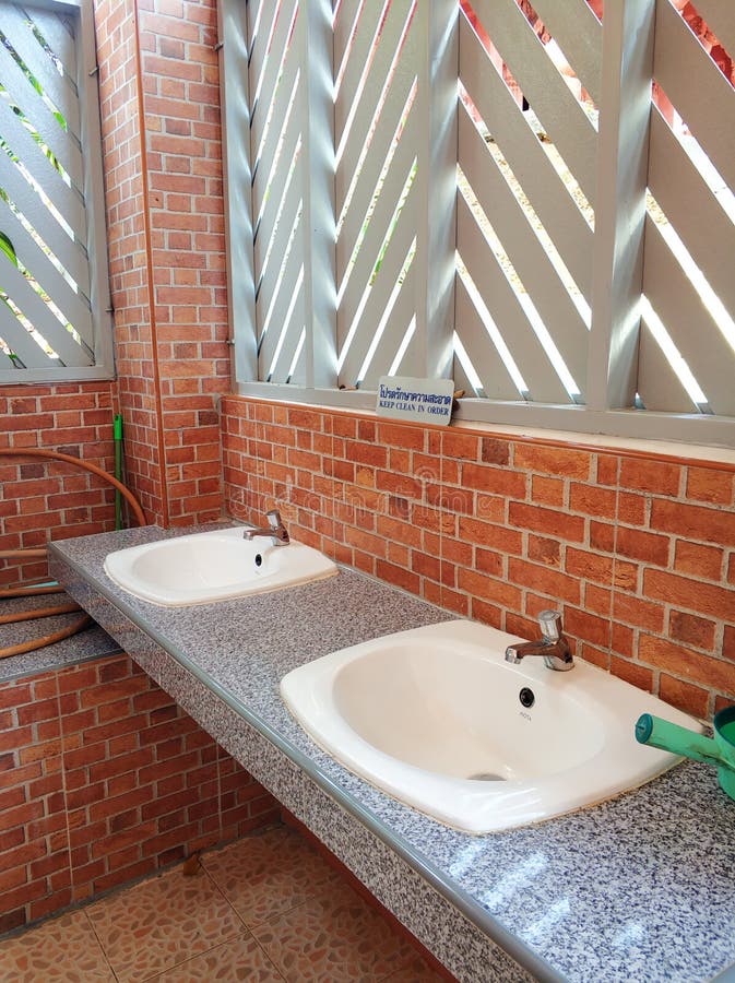 Public Toilet Room Interior. on the Cruise Ferry Stock Image - Image of ...