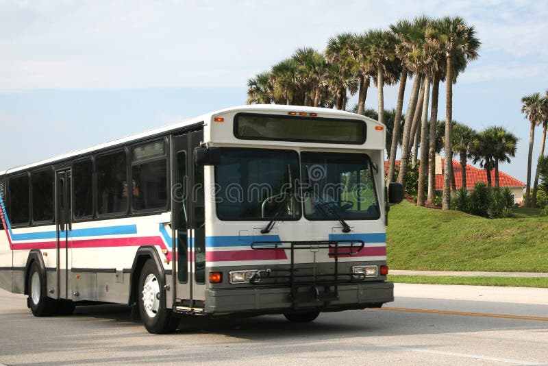 Public transit bus stock image. Image of park, people - 11000159