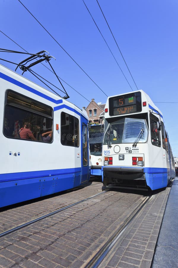 Public Transport in Amsterdam Editorial Image - Image of outdoor ...