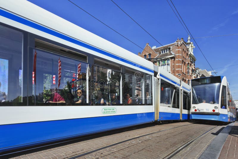 Public Transport in Amsterdam Editorial Stock Photo - Image of ...