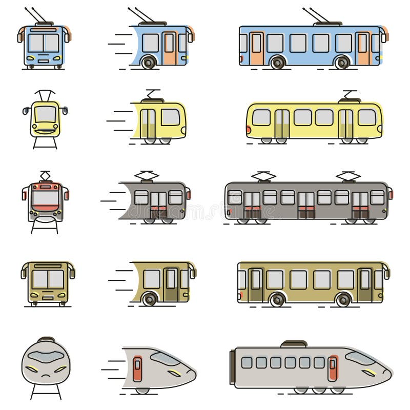 Public Transport. Public Transport Illustration Stock Vector ...