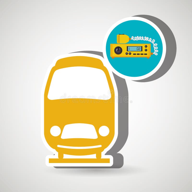 Public Transport Service Design Stock Illustration - Illustration of ...