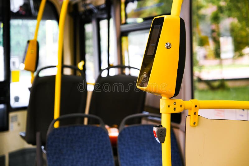 Public Transport Ticket Validator, Illustrative Editorial. Editorial ...