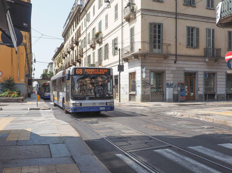 Public Transportation In Turin, Italy Editorial Stock Image - Image of color, monument: 21692874