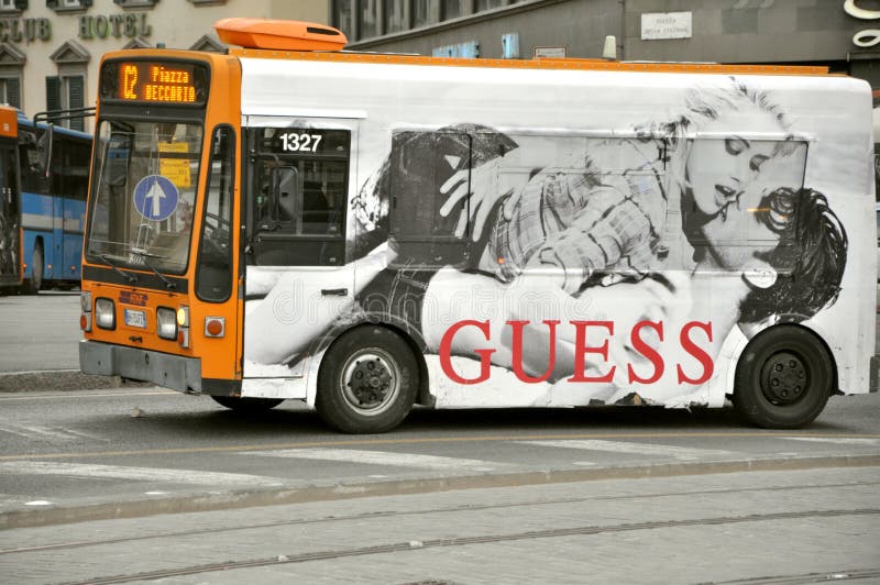 Public Transportation Bus In Italy Editorial Photography - Image of ...