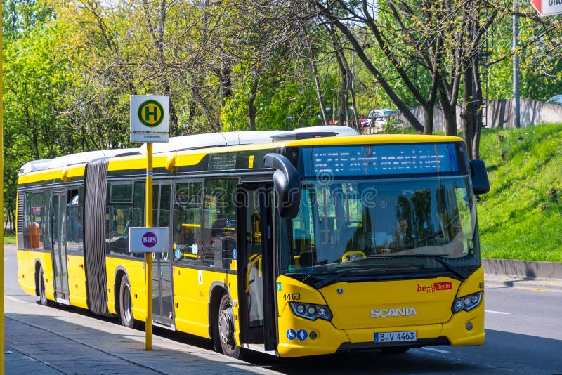 Public Transportation City Bus in City of Berlin Editorial Photography ...