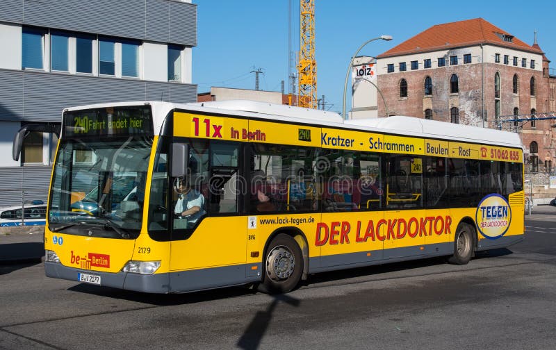 Public Transportation City Bus in City of Berlin Editorial Stock Image ...