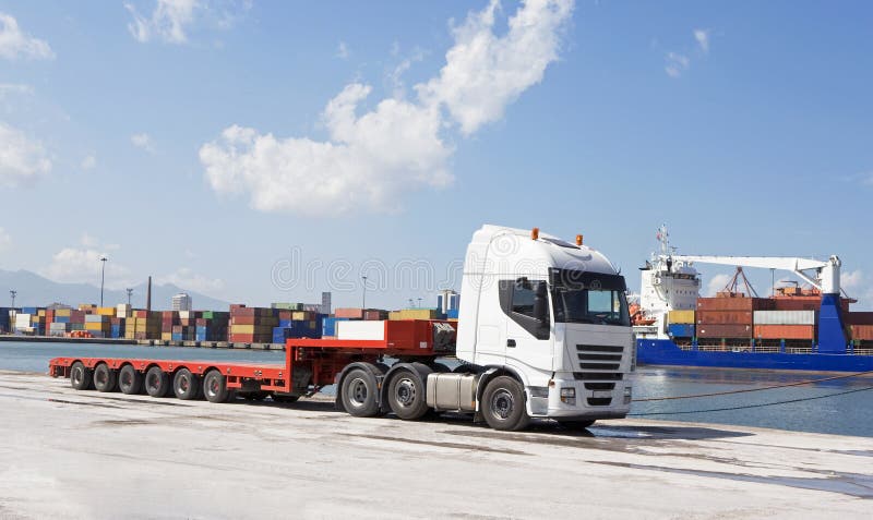 Public Transportation, Loading at the Port. Stock Image - Image of ...