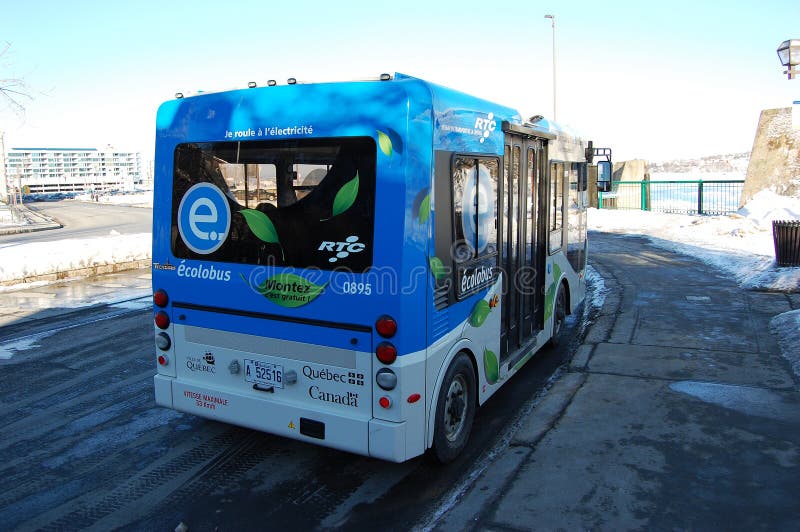 Public Transportation in Quebec City Editorial Photography - Image of ...