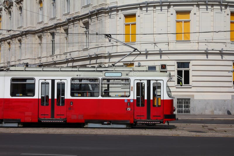 Public Transportation in Vienna Stock Image - Image of street, landmark ...