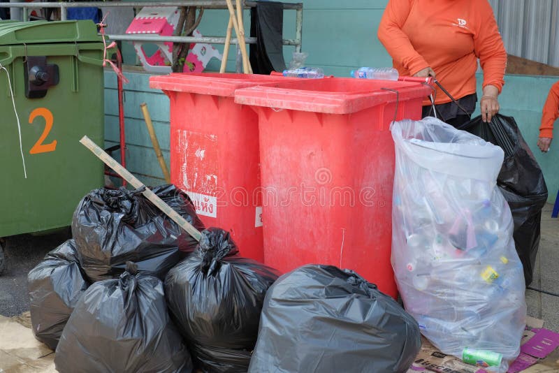 Public Bin Trash for Indian People and Foreign Travelers Dropping ...