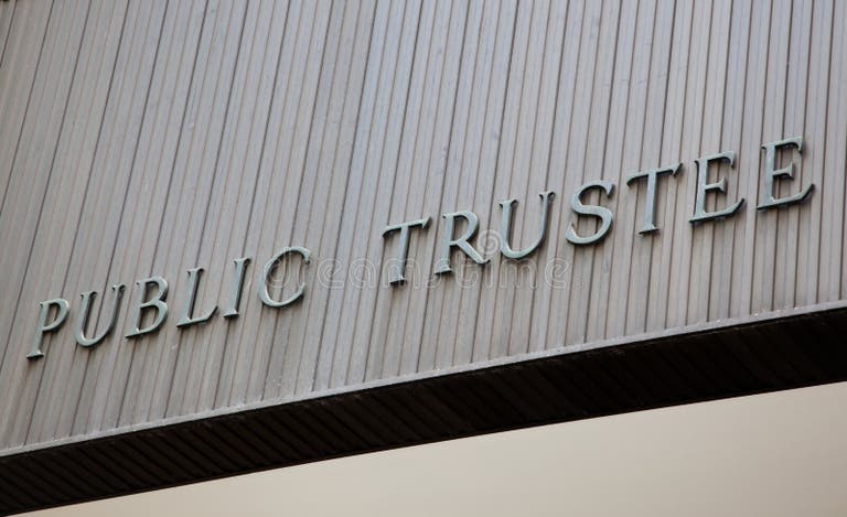 Public Trustee Building Sign Stock Image - Image of architecture, sign ...