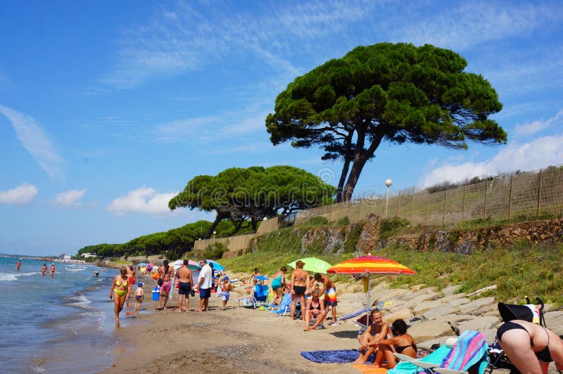 Tuscany beach editorial stock photo. Image of tourism - 43840553