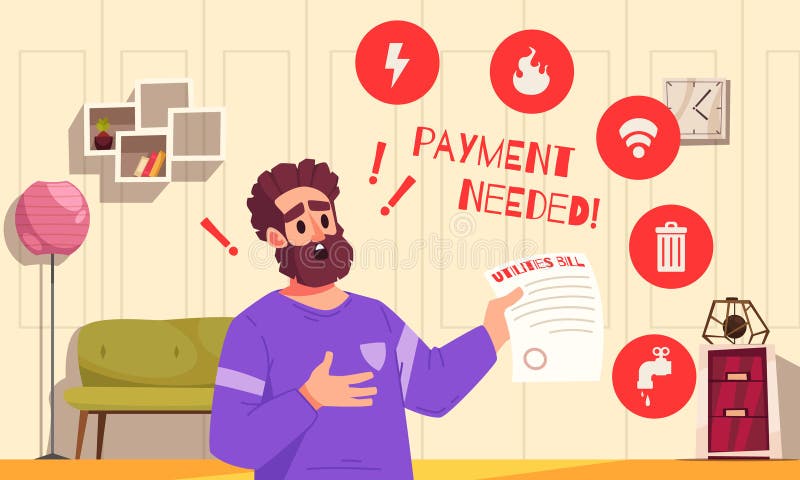 Public Utilities Cartoon stock vector. Illustration of heating - 273418113