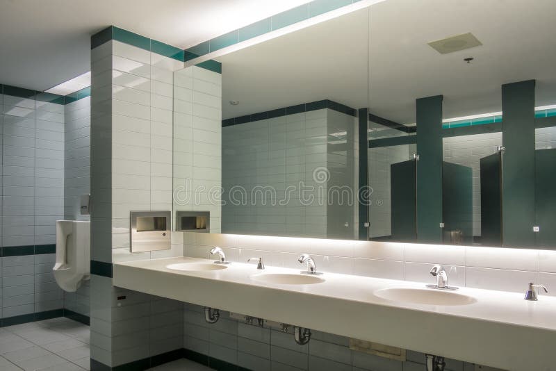 Public washroom stock photo. Image of building, sinks - 48754288