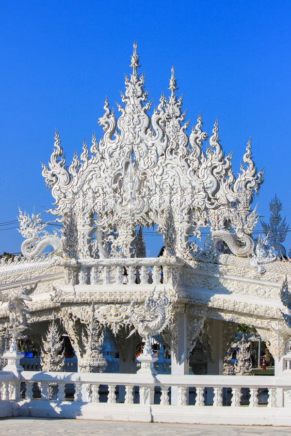 Public White Temple with Clear Sky Background Stock Photo - Image of ...
