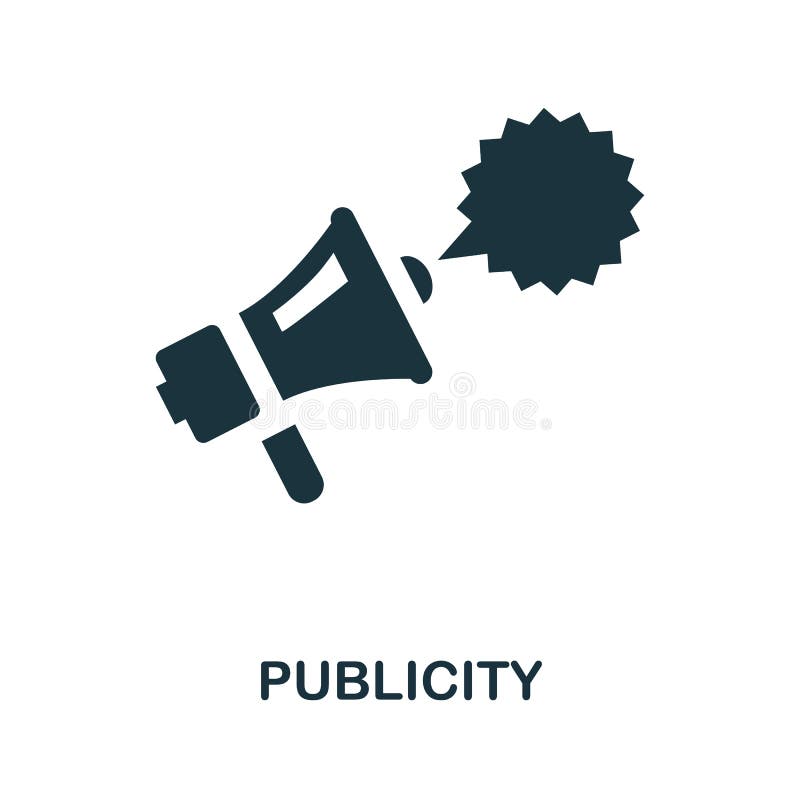 Publicity Icon. Simple Element from Business Management Collection ...