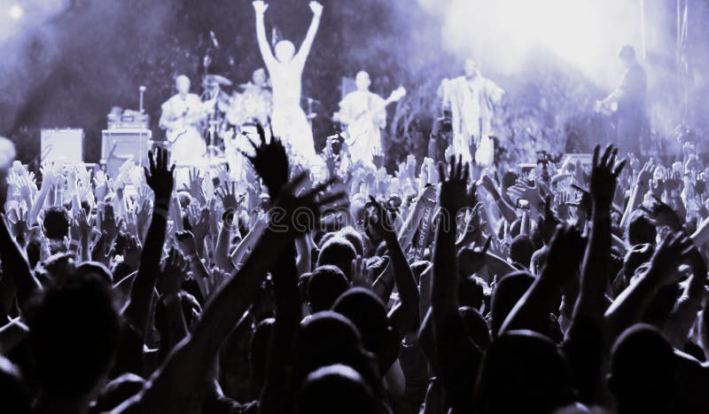 Publikum stockfoto. Bild von menge, fest, unterhaltung - 6384742