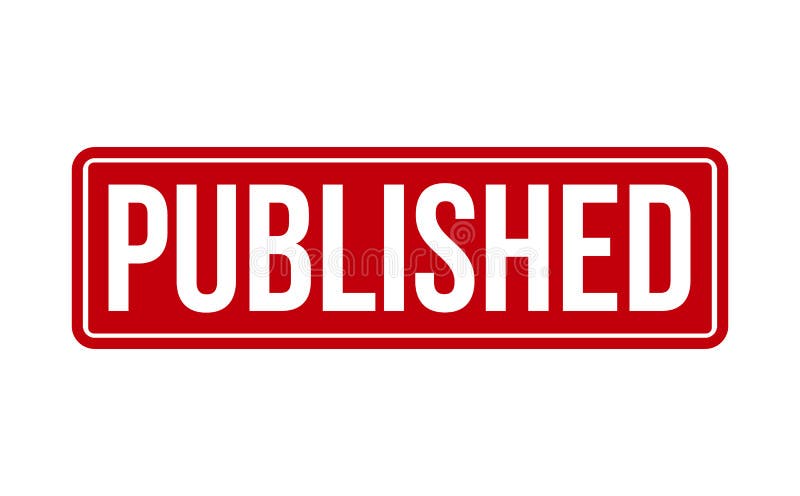 Published Rubber Stamp. Red Published Rubber Grunge Stamp Seal Vector ...