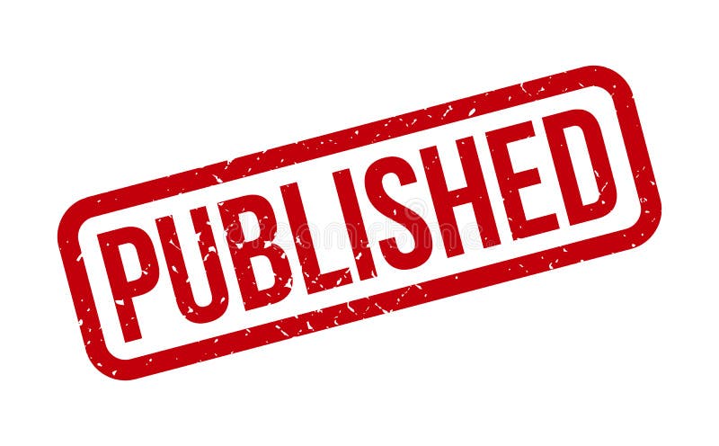 Published Rubber Stamp. Red Published Rubber Grunge Stamp Seal Vector ...