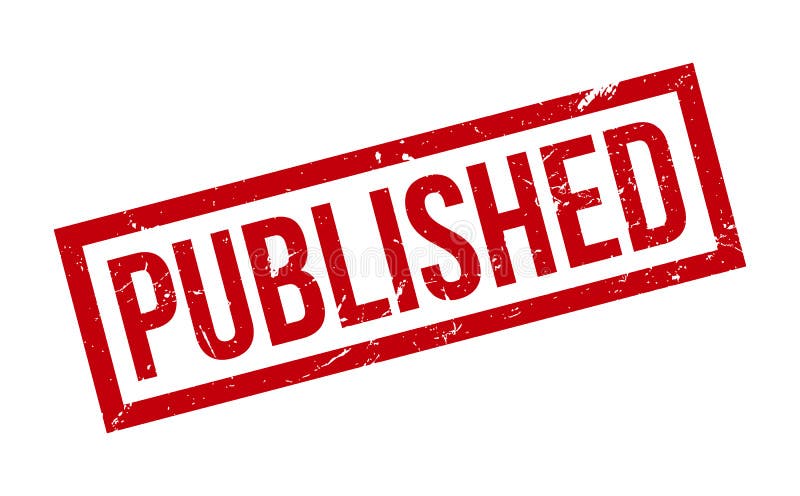 Published Rubber Stamp. Red Published Rubber Grunge Stamp Seal Vector ...