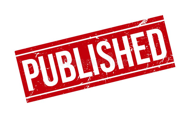 Published Rubber Stamp. Red Published Rubber Grunge Stamp Seal Vector ...