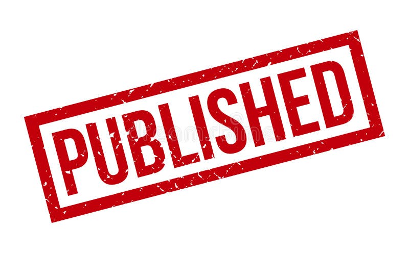 Published Rubber Stamp. Red Published Rubber Grunge Stamp Seal Vector ...