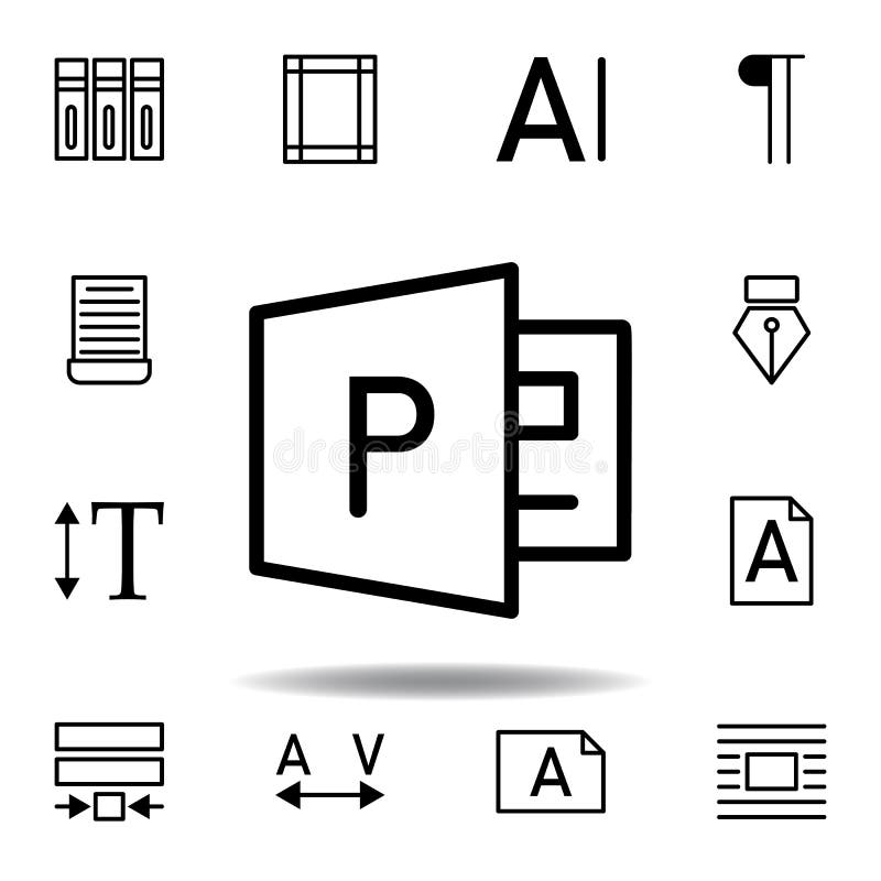 Publisher Icon. Can Be Used for Web, Logo, Mobile App, UI, UX Stock ...