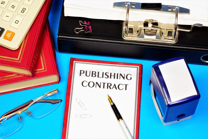 Publishing Contract-text Inscription on the Document Form. Stock Photo ...