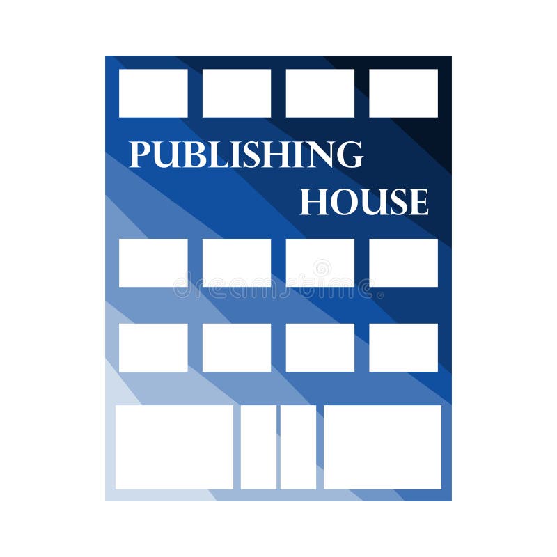 Publishing House Icon stock vector. Illustration of stencil - 147735345