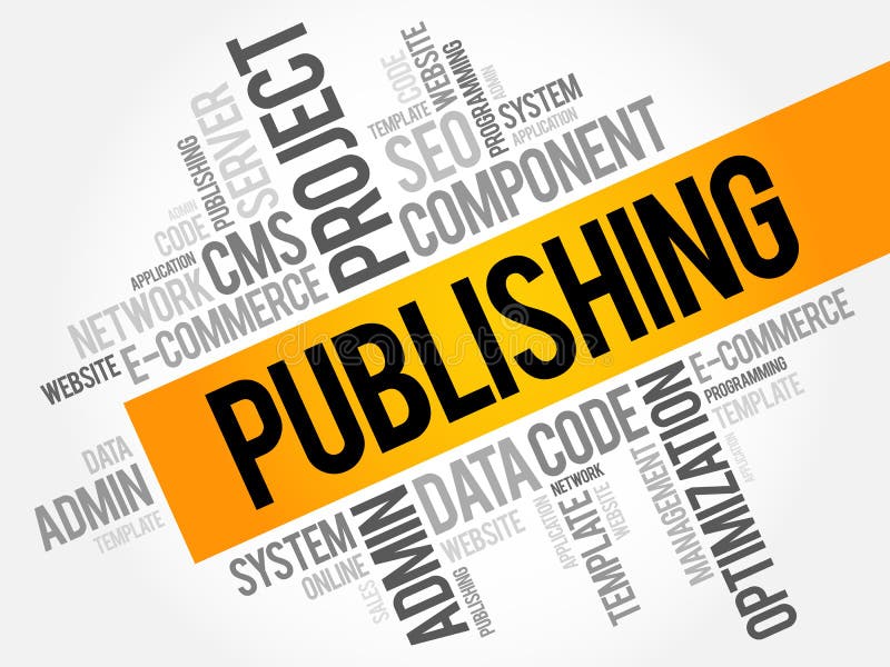 Publishing Word Concepts Banner. Edition of Magazines, Books ...