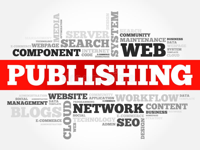 Publishing word cloud stock illustration. Illustration of information ...