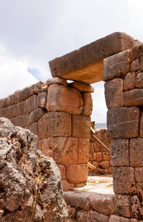 Puca Pucara Military Ruins at Cusco, Peru Stock Photo - Image of ...