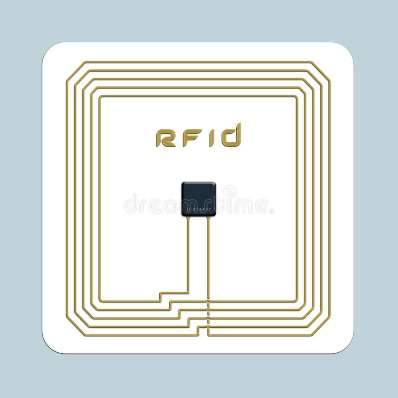 Puce de RFID illustration stock. Illustration du technologie - 3153944