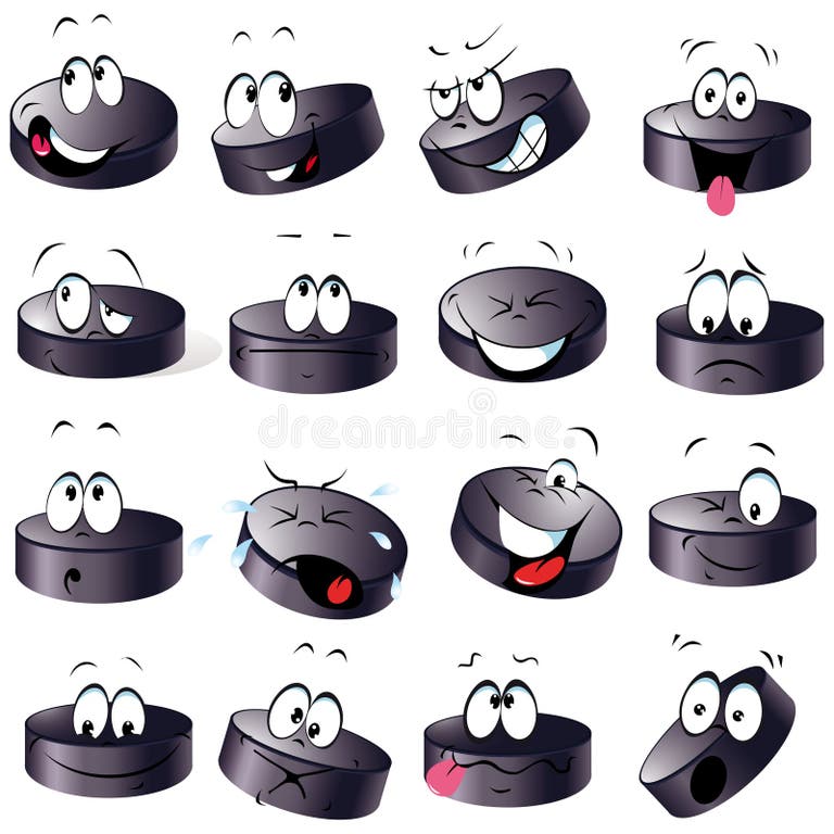 Puck cartoon stock vector. Illustration of smiling, excited - 26648995
