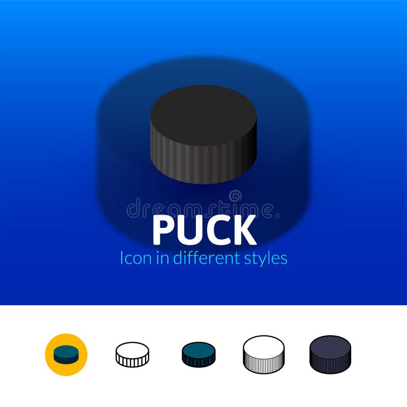 Puck Icon in Different Style Stock Vector - Illustration of digital ...
