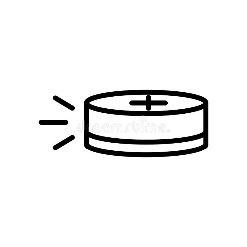 Puck Icon Vector Isolated on White Background, Puck Sign , Linear ...