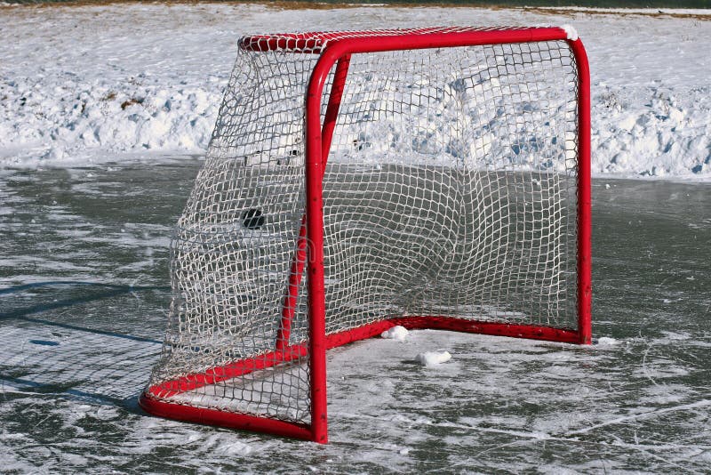 Hockey Rink Net stock photo. Image of outside, nature - 23453586