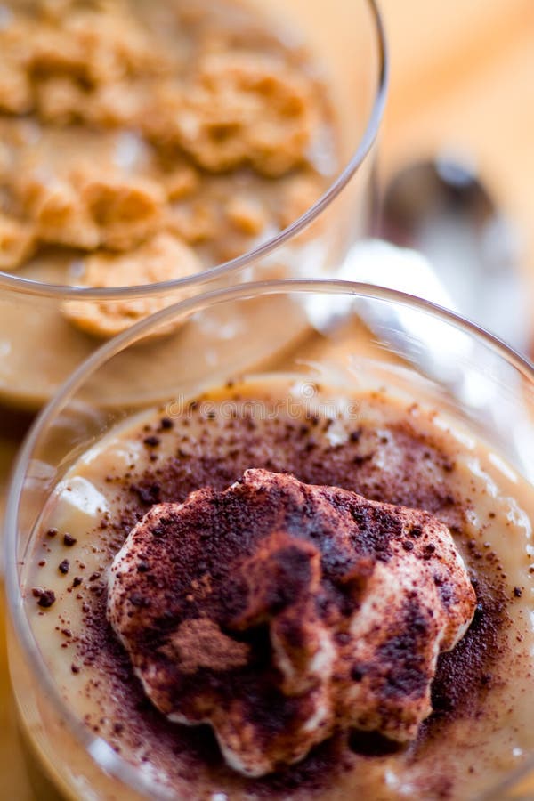 Pudding Dessert stock image. Image of cream, eating, fruit - 7630967