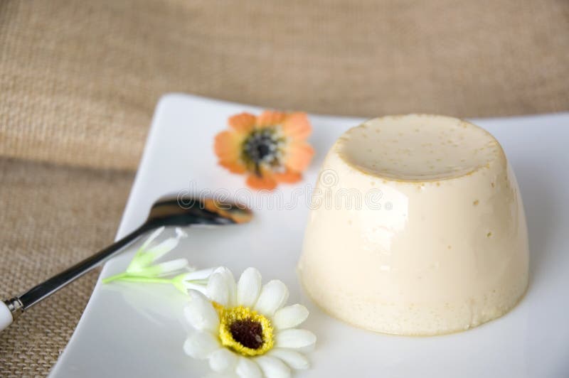 Pudding dessert stock image. Image of restaurant, treat - 38633679