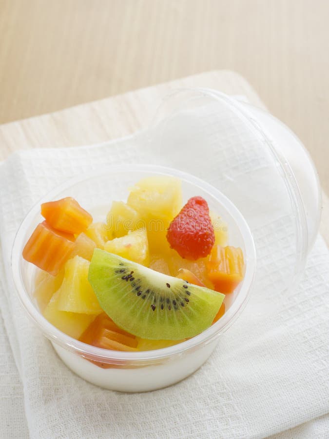 Pudding fruit salad stock image. Image of gourmet, jelly - 42677107